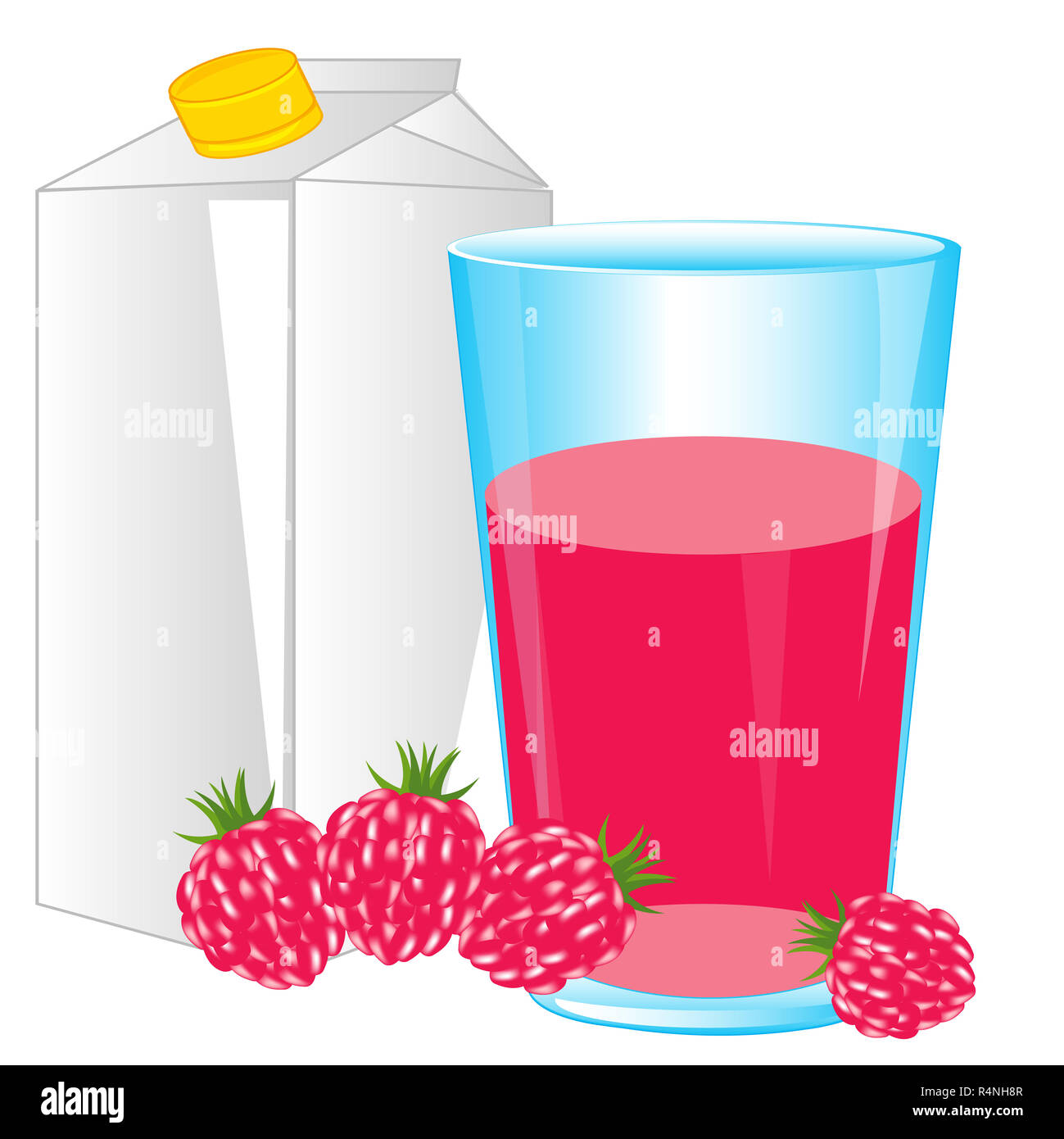 Drinking raspberry juice from glass hi-res stock photography and images ...