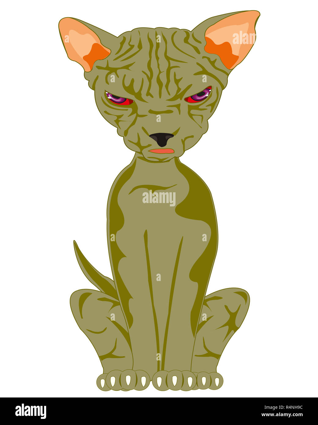 Sphinx cat illustration hi-res stock photography and images - Alamy