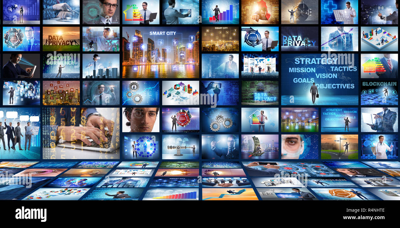 Collage of various business concepts Stock Photo - Alamy