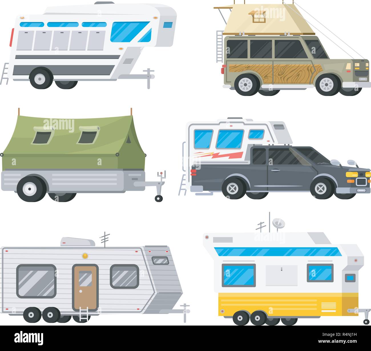 Vintage camping trailers hi-res stock photography and images - Alamy