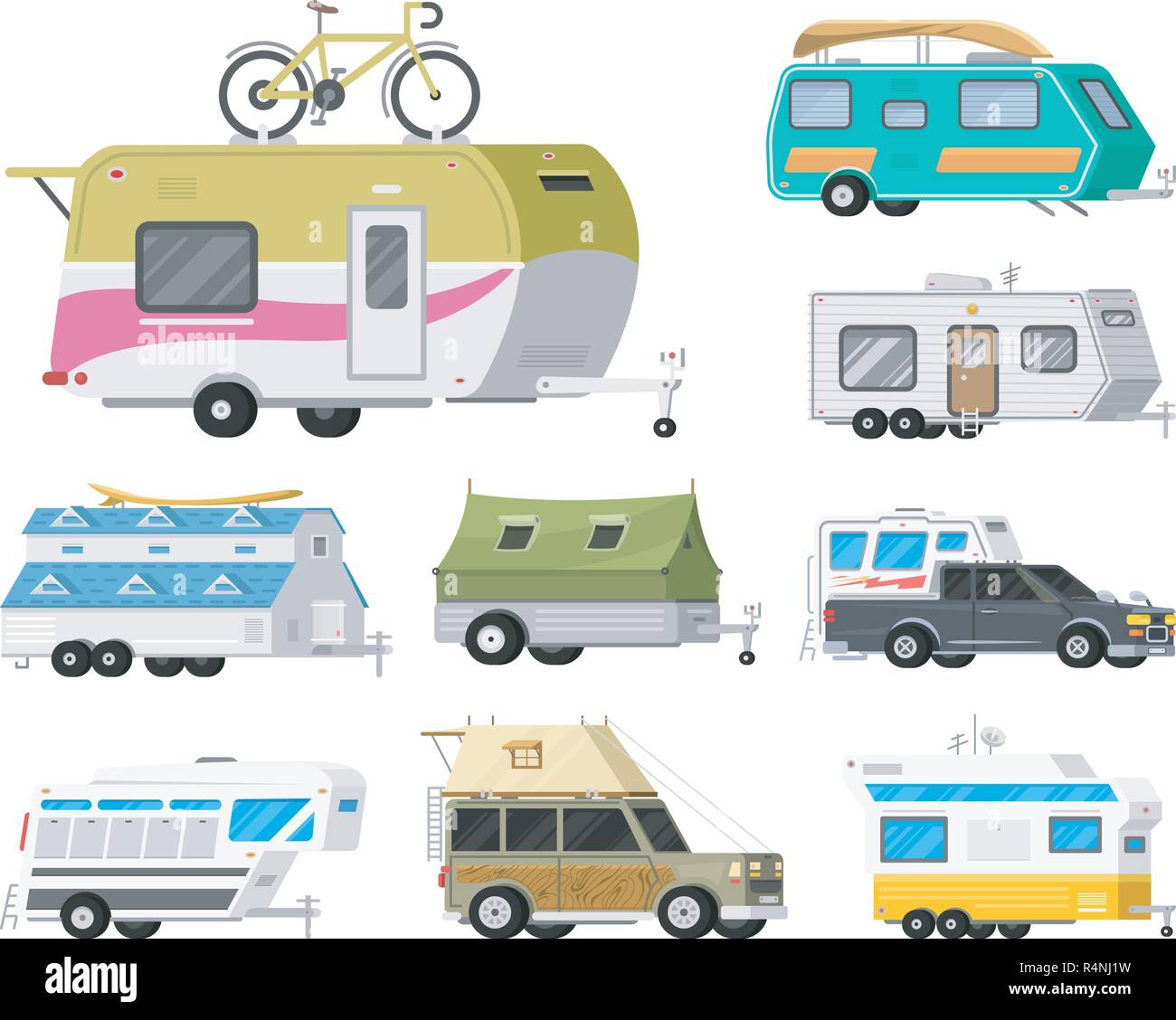 Recreation leisure recreational vehicles Stock Vector Images - Alamy