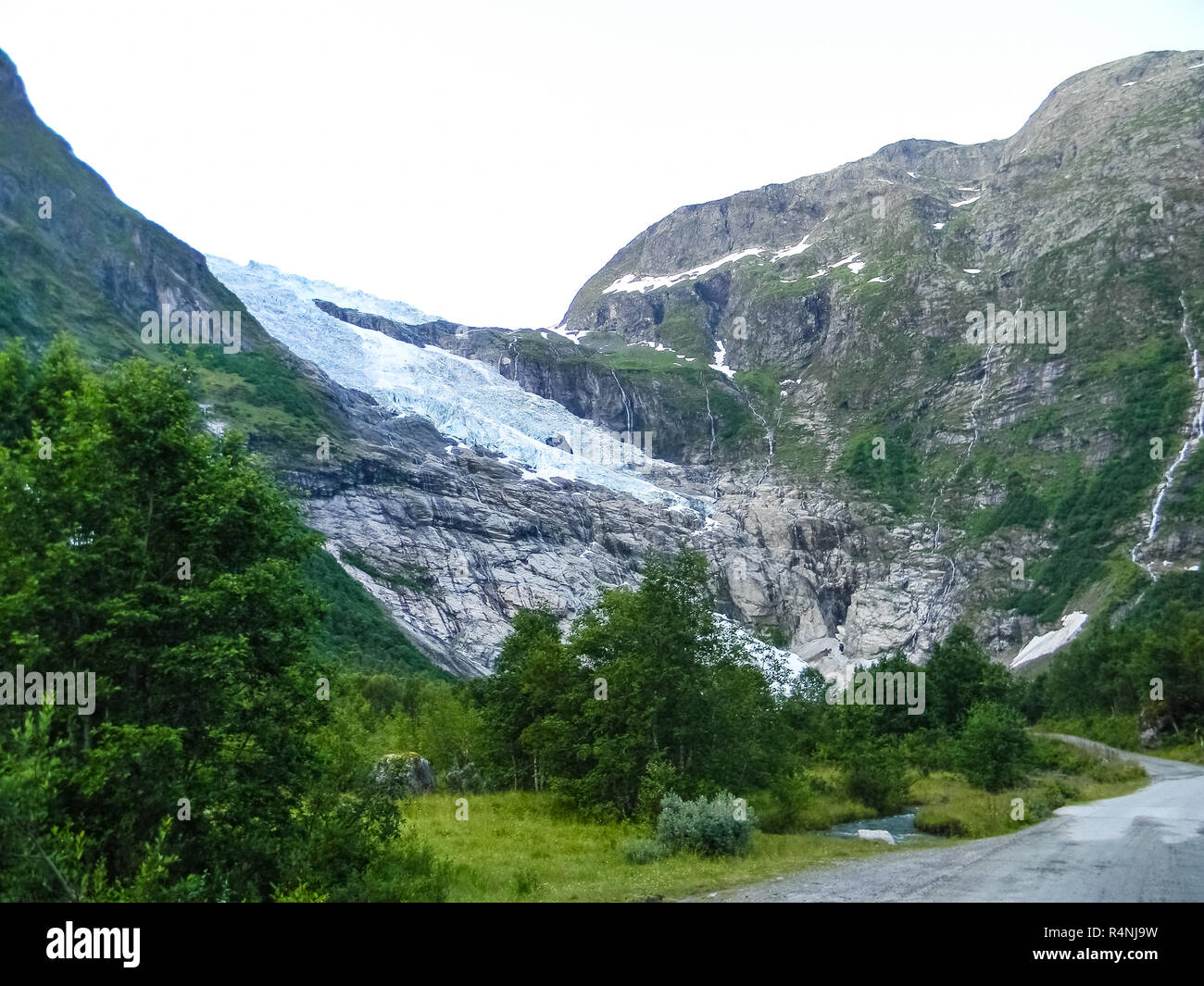 Boyabreen Glacier, Norway Stock Photo - Alamy