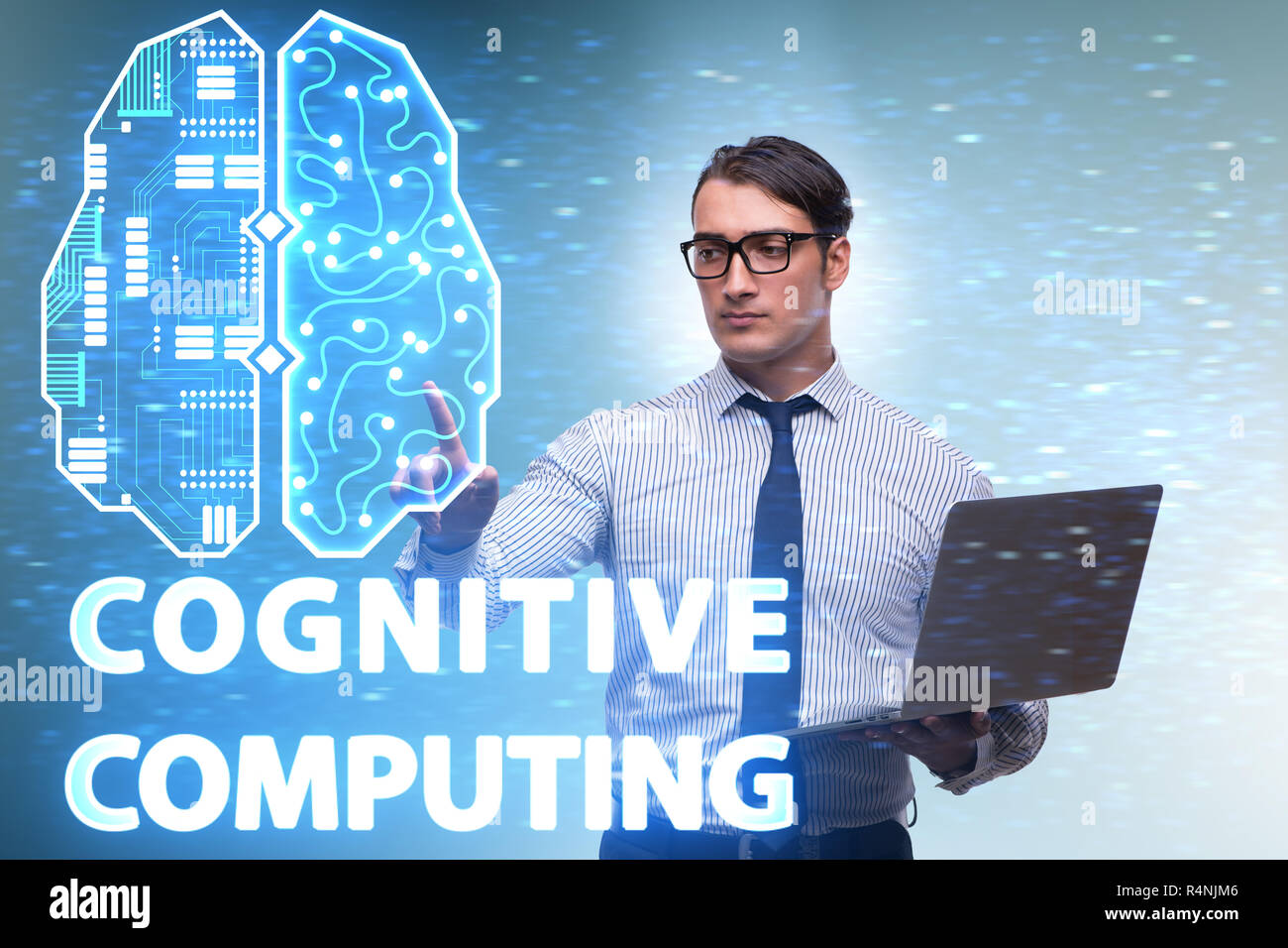 Cognitive computing concept as modern technology Stock Photo - Alamy