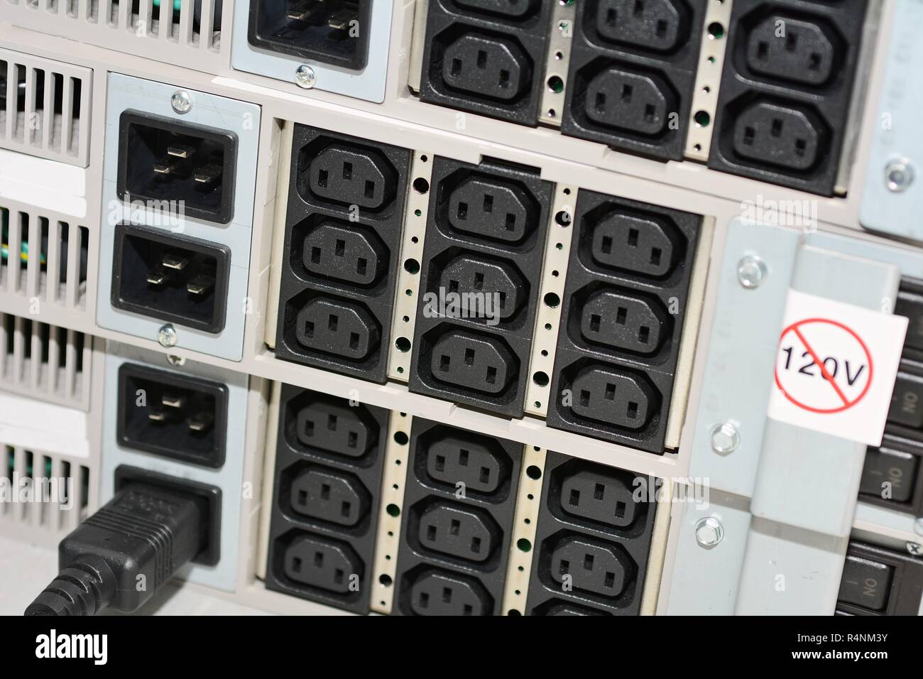 UPS power sockets Stock Photo - Alamy