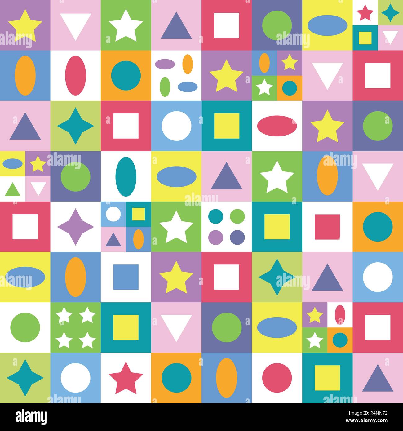 Pattern star stars square squares Stock Vector Images - Alamy