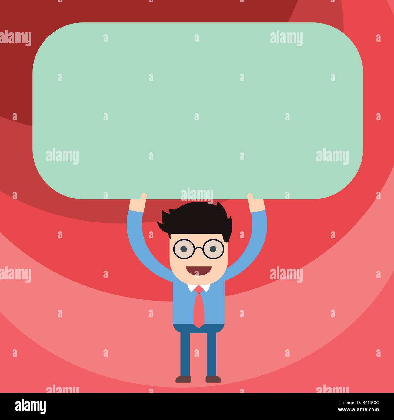 Poster banner demonstrating talking Stock Vector Images - Alamy