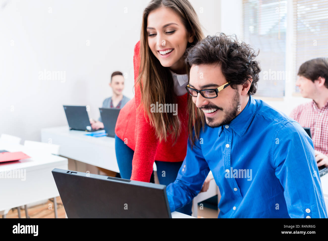 Pair Work Classroom High Resolution Stock Photography and Images - Alamy