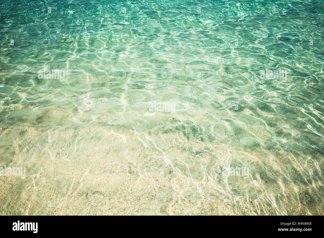 Crystal clear sea water at tropical beach Stock Photo - Alamy