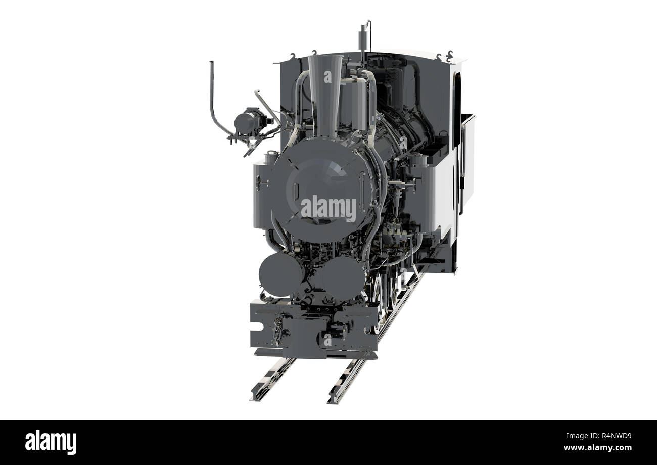 locomotive with tender released Stock Photo - Alamy