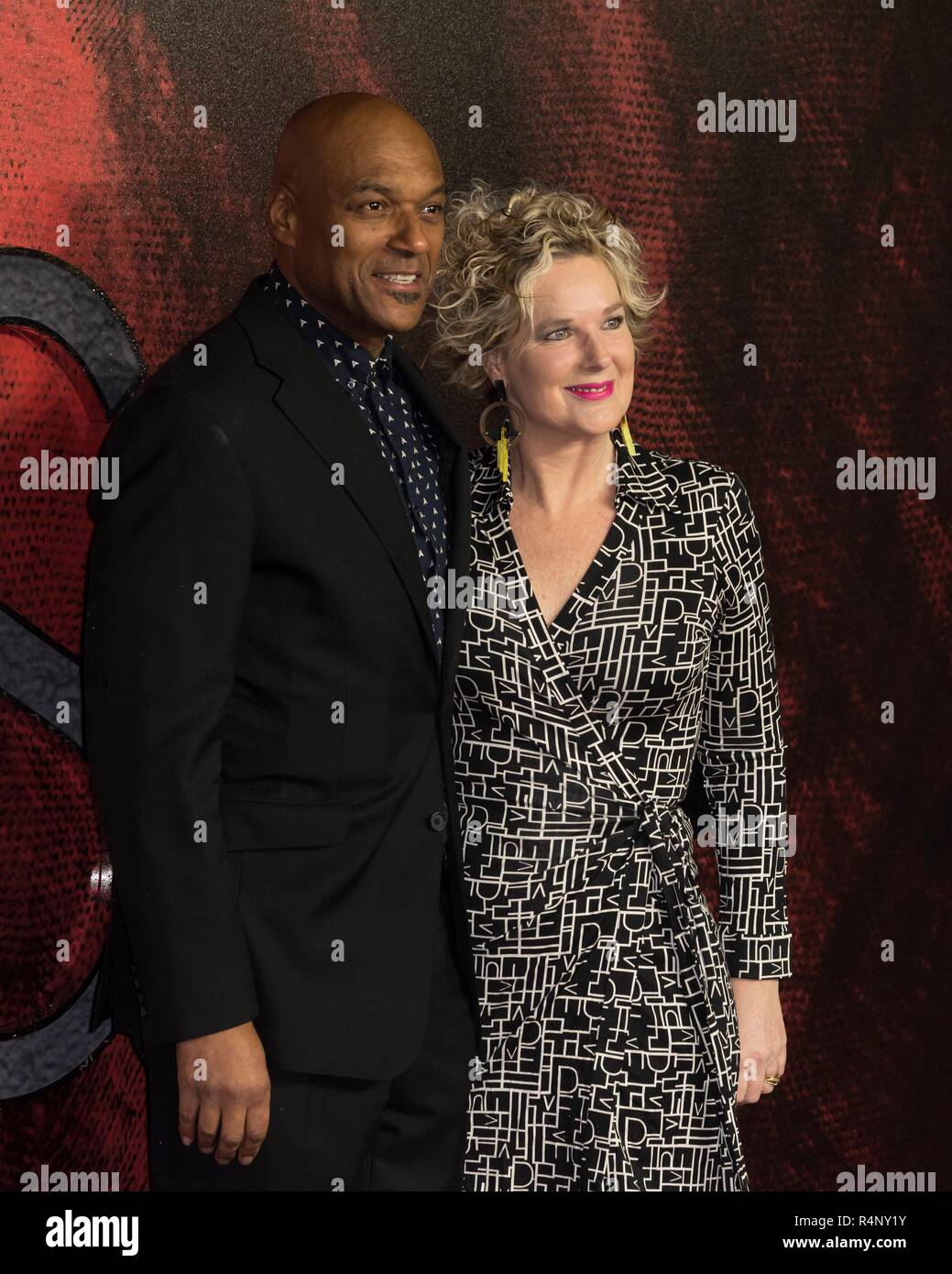 London, UK. 27th November, 2018. Colin Salmon and Fiona Hawthorne ...