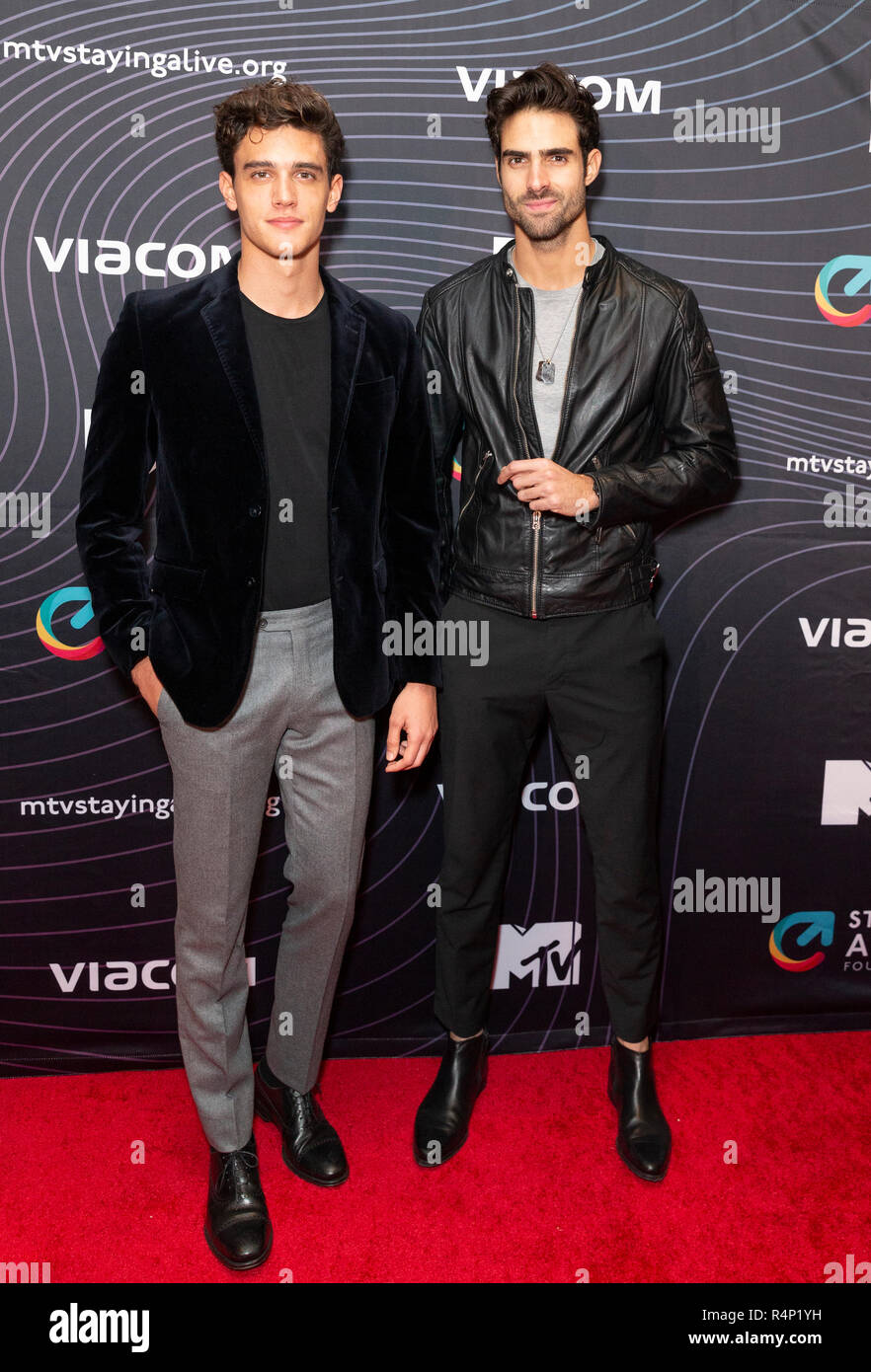New York, NY - November 27, 2018: Xavier Serrano and Juan Betancourt ...