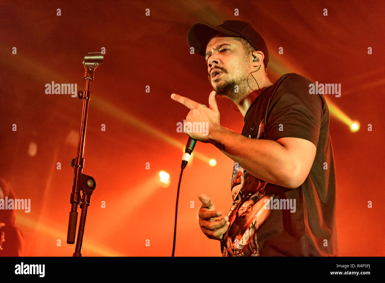 Brighton, UK. 27 November 2018. Raleigh Ritchie performs at Concorde 2 ...