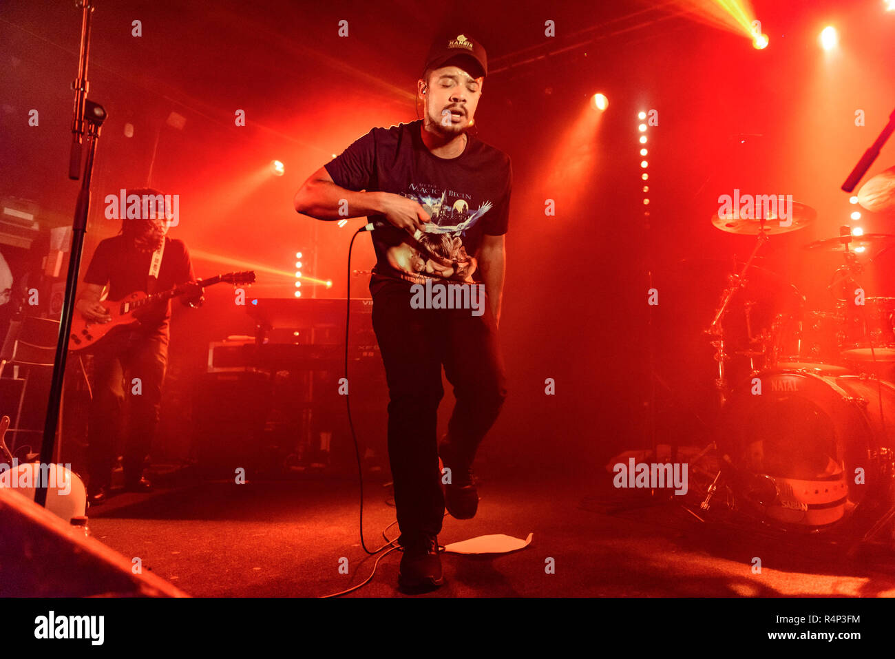 Brighton, UK. 27 November 2018. Raleigh Ritchie performs at Concorde 2 ...