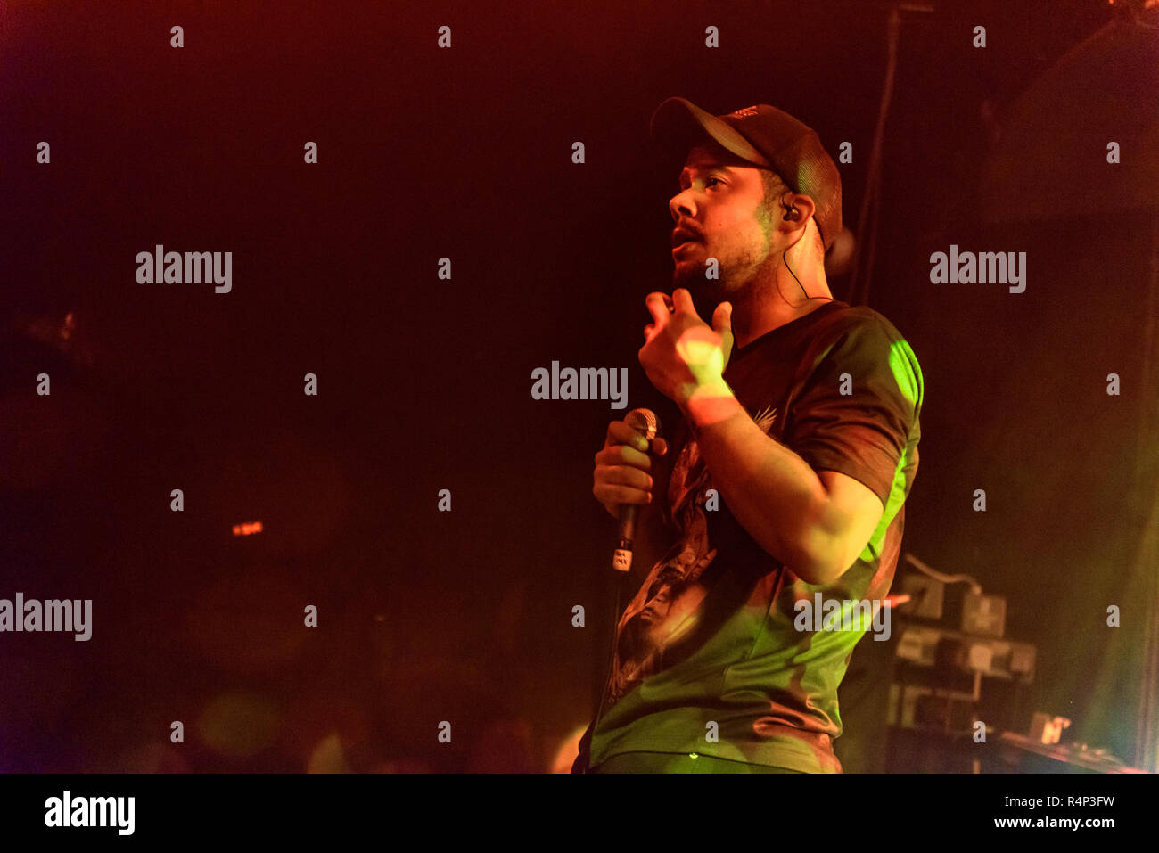 Brighton, UK. 27 November 2018. Raleigh Ritchie performs at Concorde 2 ...