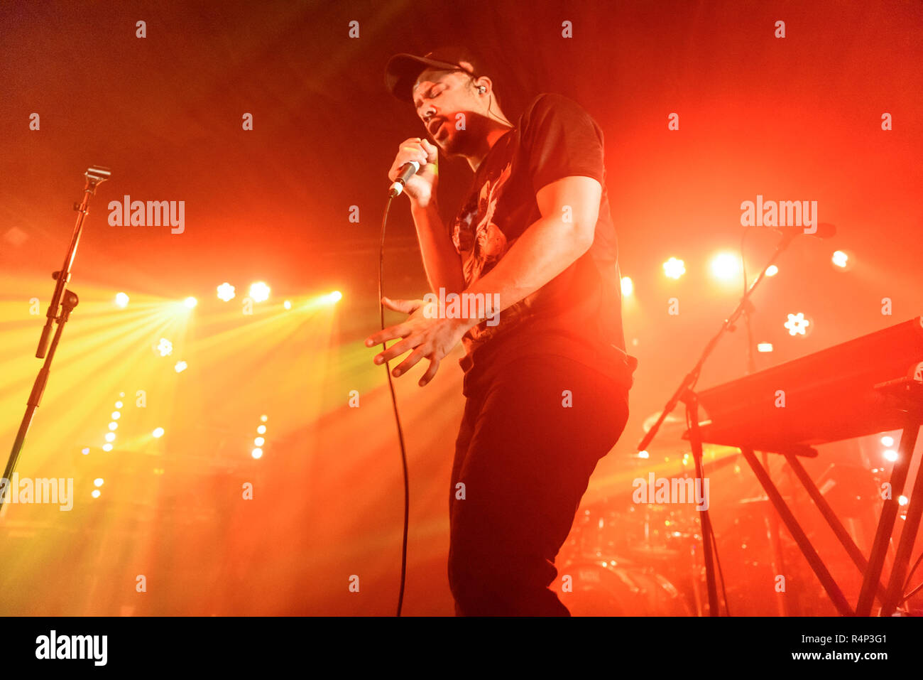 Brighton, UK. 27 November 2018. Raleigh Ritchie performs at Concorde 2 ...