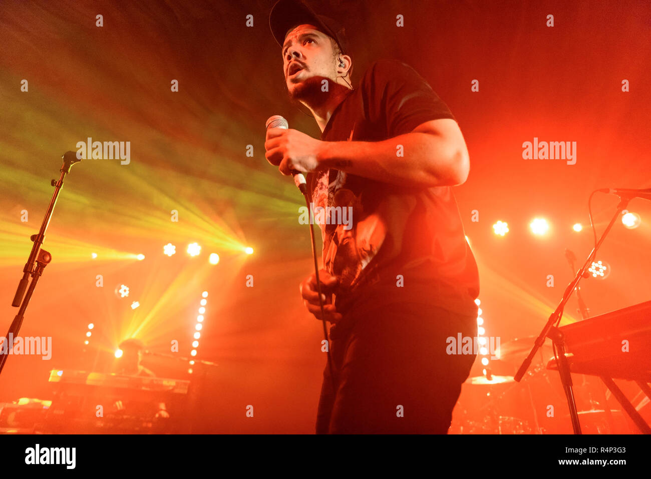 Brighton, UK. 27 November 2018. Raleigh Ritchie performs at Concorde 2 ...