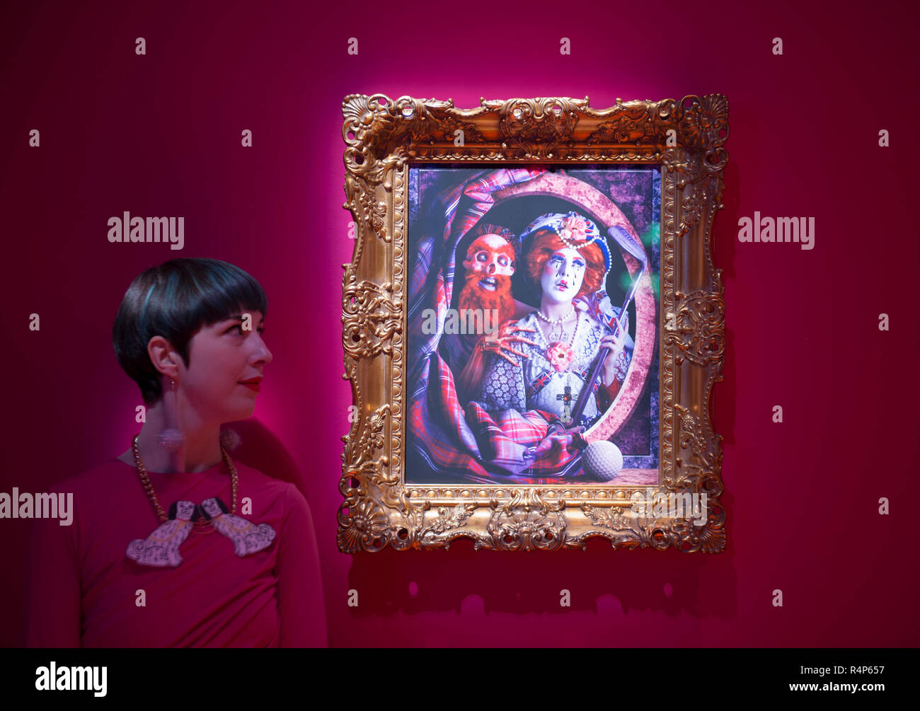 The National Gallery, London, UK. 28 November 2018. A display of film ...