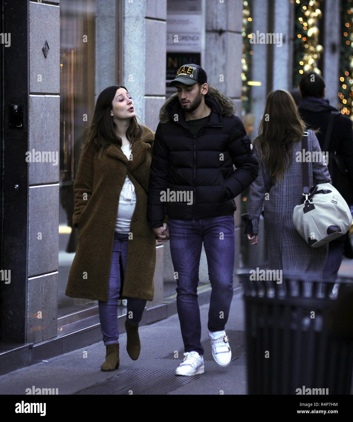 Milan, Hakan Calhanoglu and wife Sinem Gundogdu shopping for home HAKAN ...