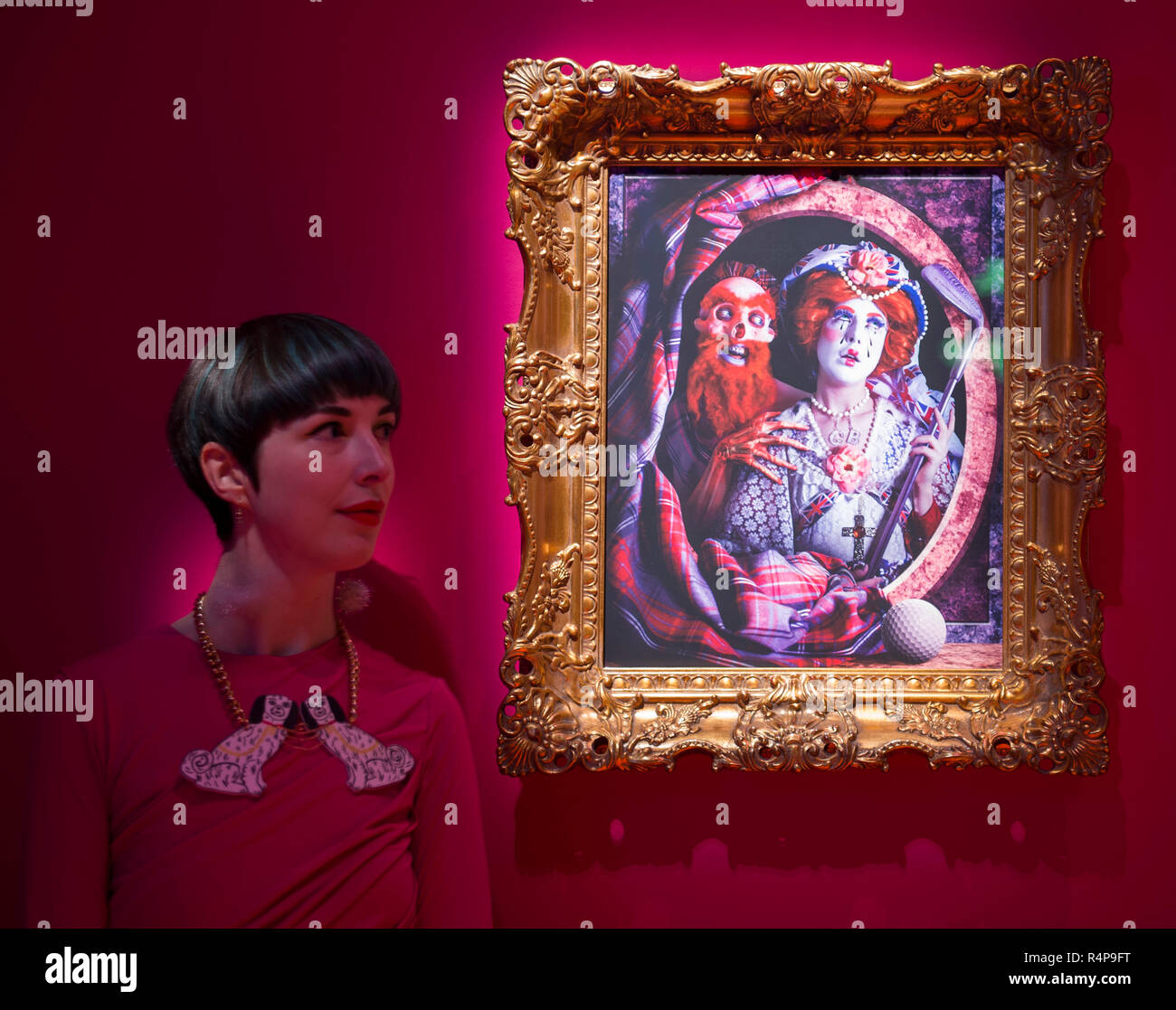 The National Gallery, London, UK. 28 November 2018. A display of film ...