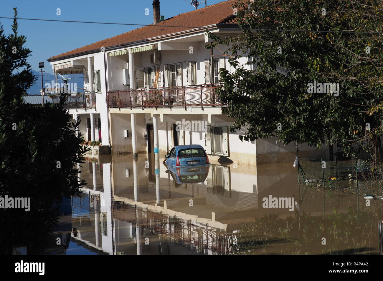Corigliano Rossano flooding of the Crati in Calabria due to the ...