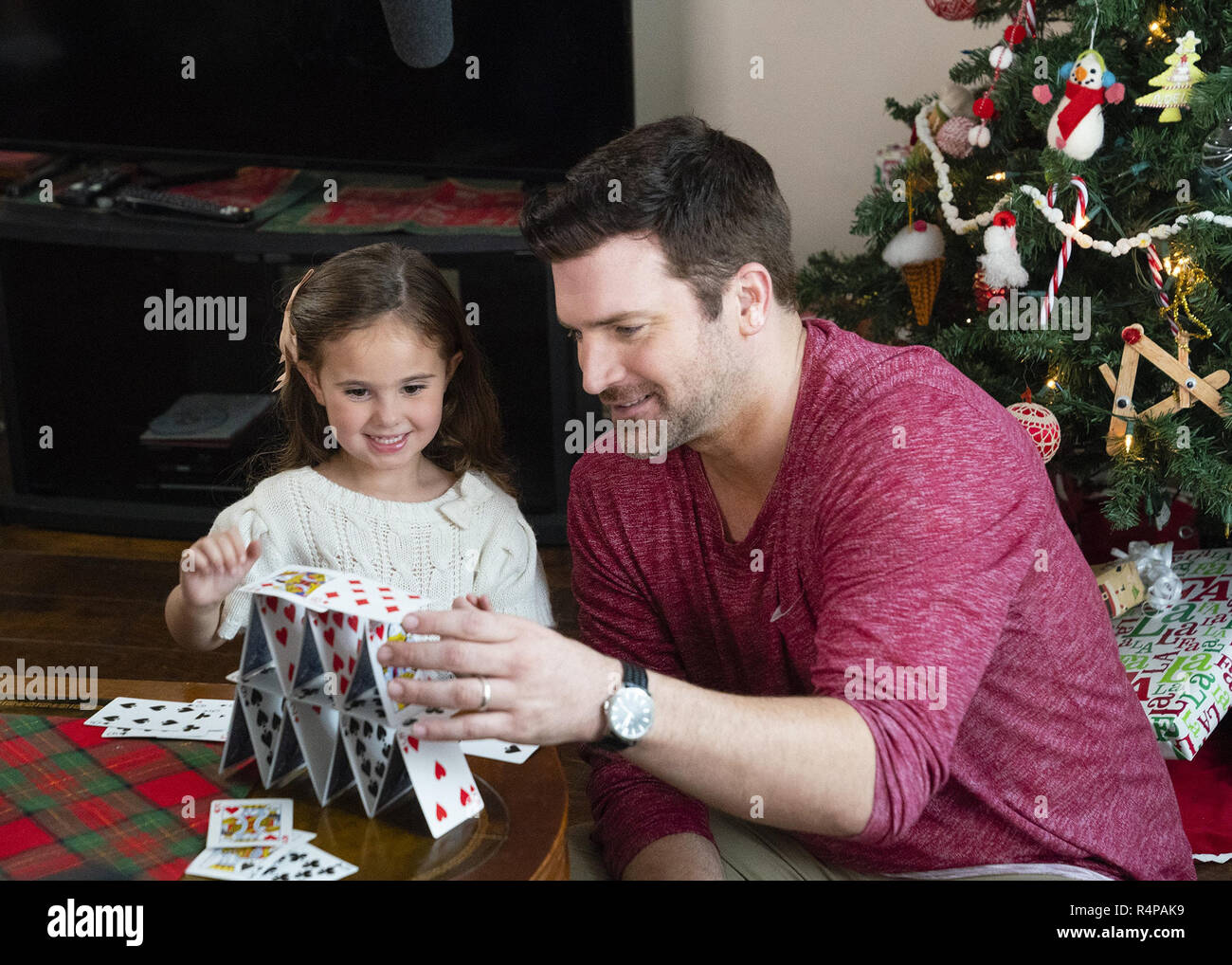 A CHRISTMAS SWITCH, from left: Cleary Herzlinger, Houston Rhines ...