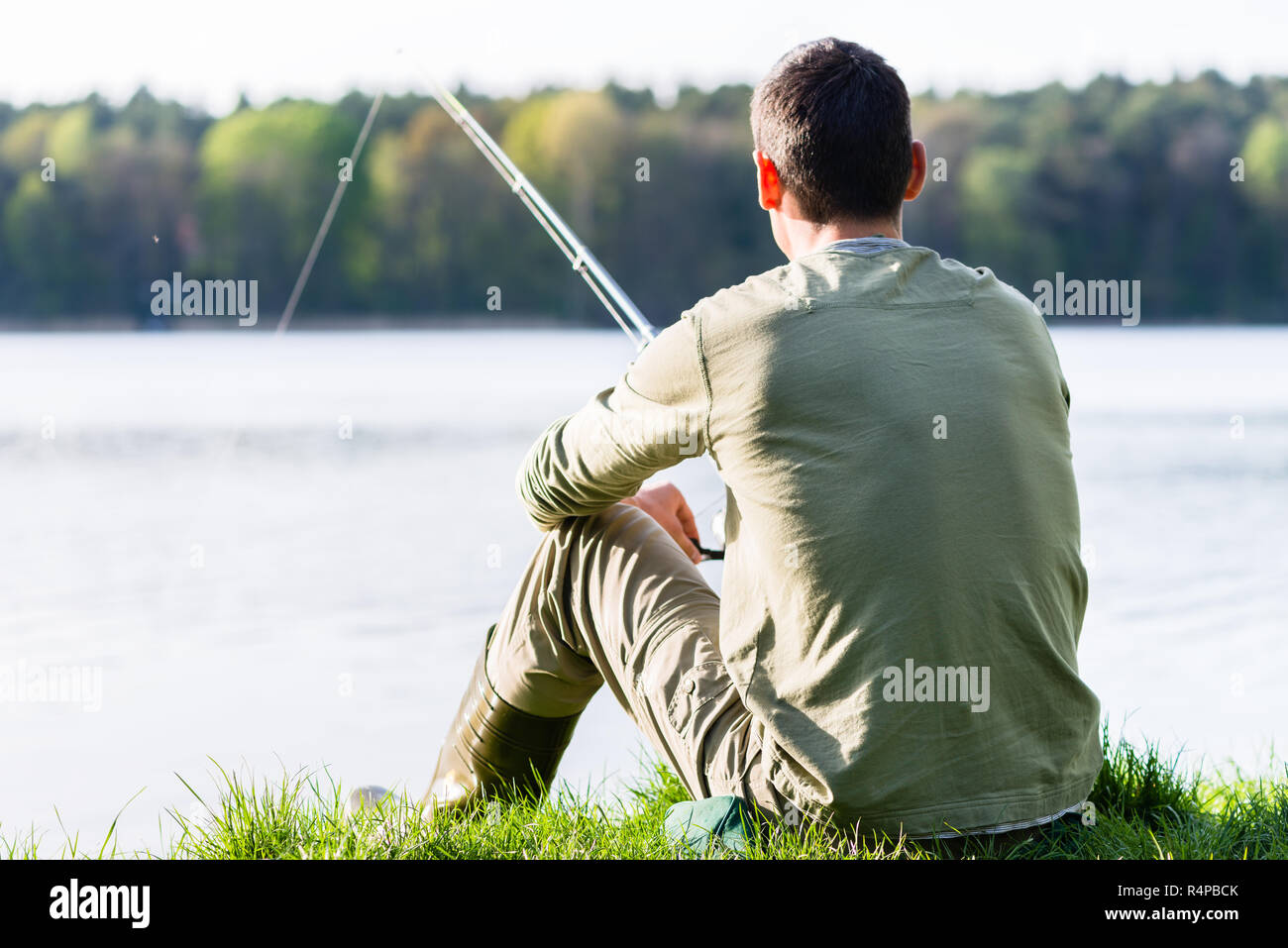 Angler sitting stool hi-res stock photography and images - Alamy