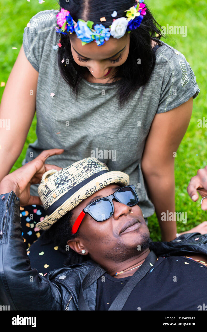 Friendship between people of different origins Stock Photo - Alamy