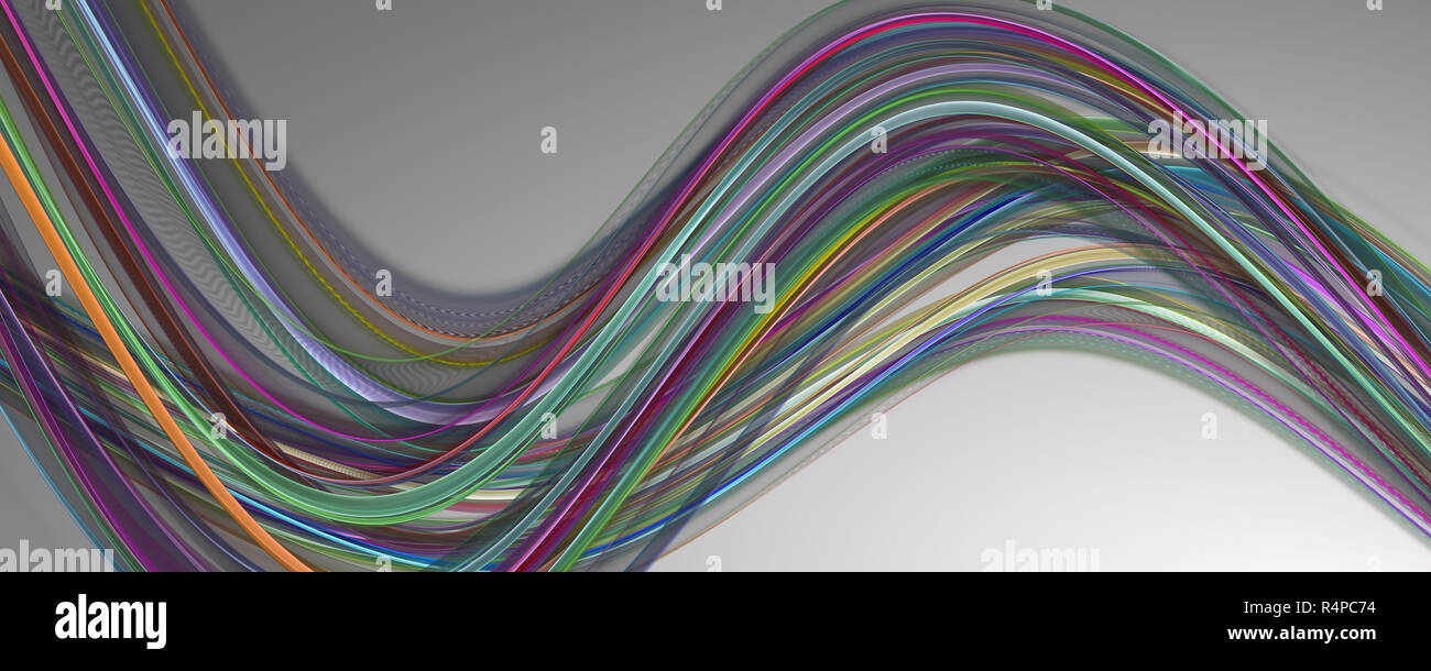 Abstract elegant wave panorama design with space for your text Stock ...