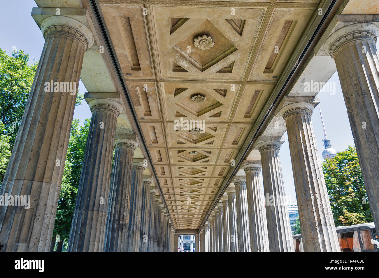 Doric Columns in the Colonnade Courtyard outside the Alte ...