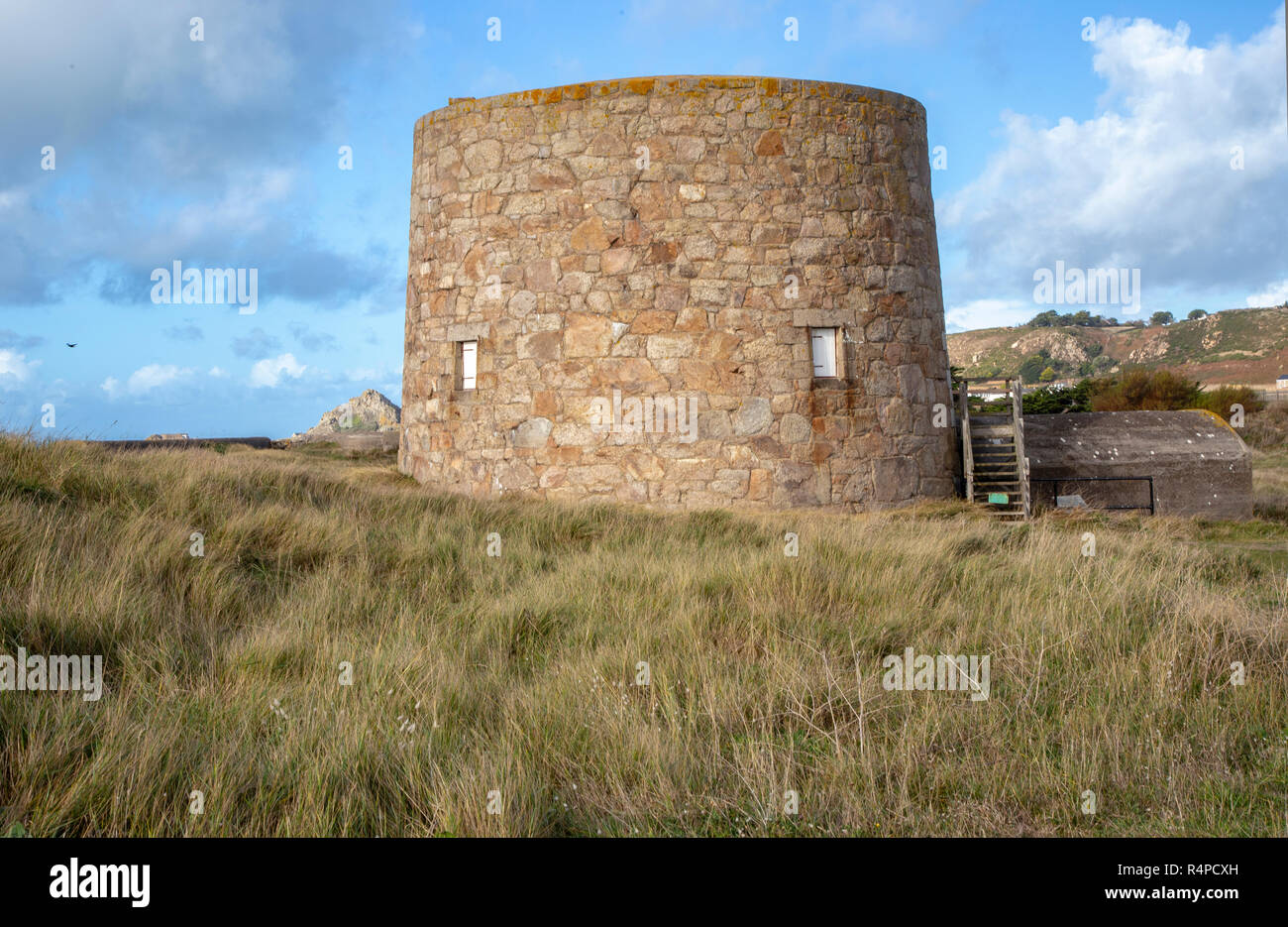 Kempt Tower, in La Grande Cueillette, Saint Ouen, Jersey, is a Martello ...