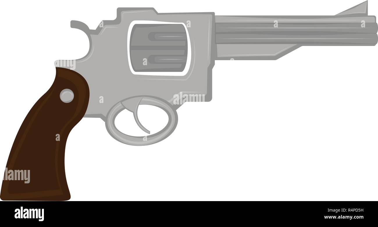 Isolated revolver icon Stock Vector Image & Art - Alamy