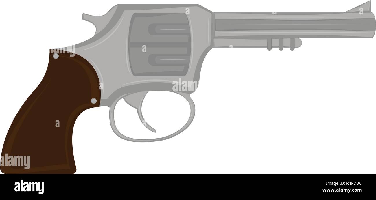 Isolated revolver icon Stock Vector Image & Art - Alamy