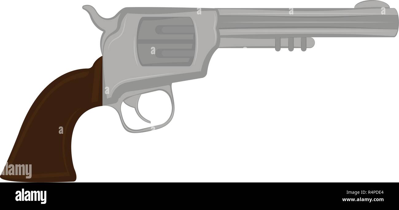 Isolated revolver icon Stock Vector Image & Art - Alamy
