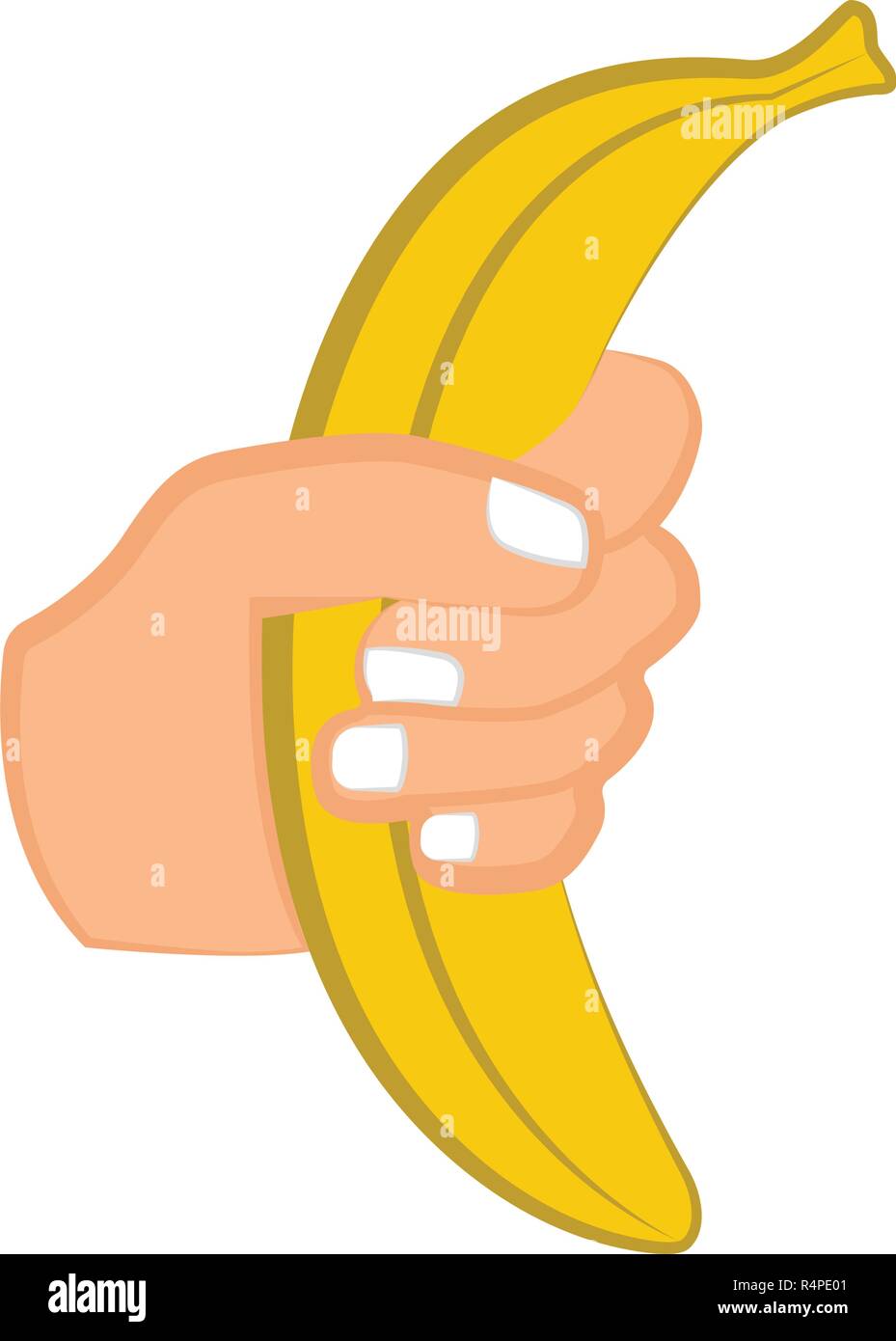 Skin of a banana Stock Vector Images - Alamy