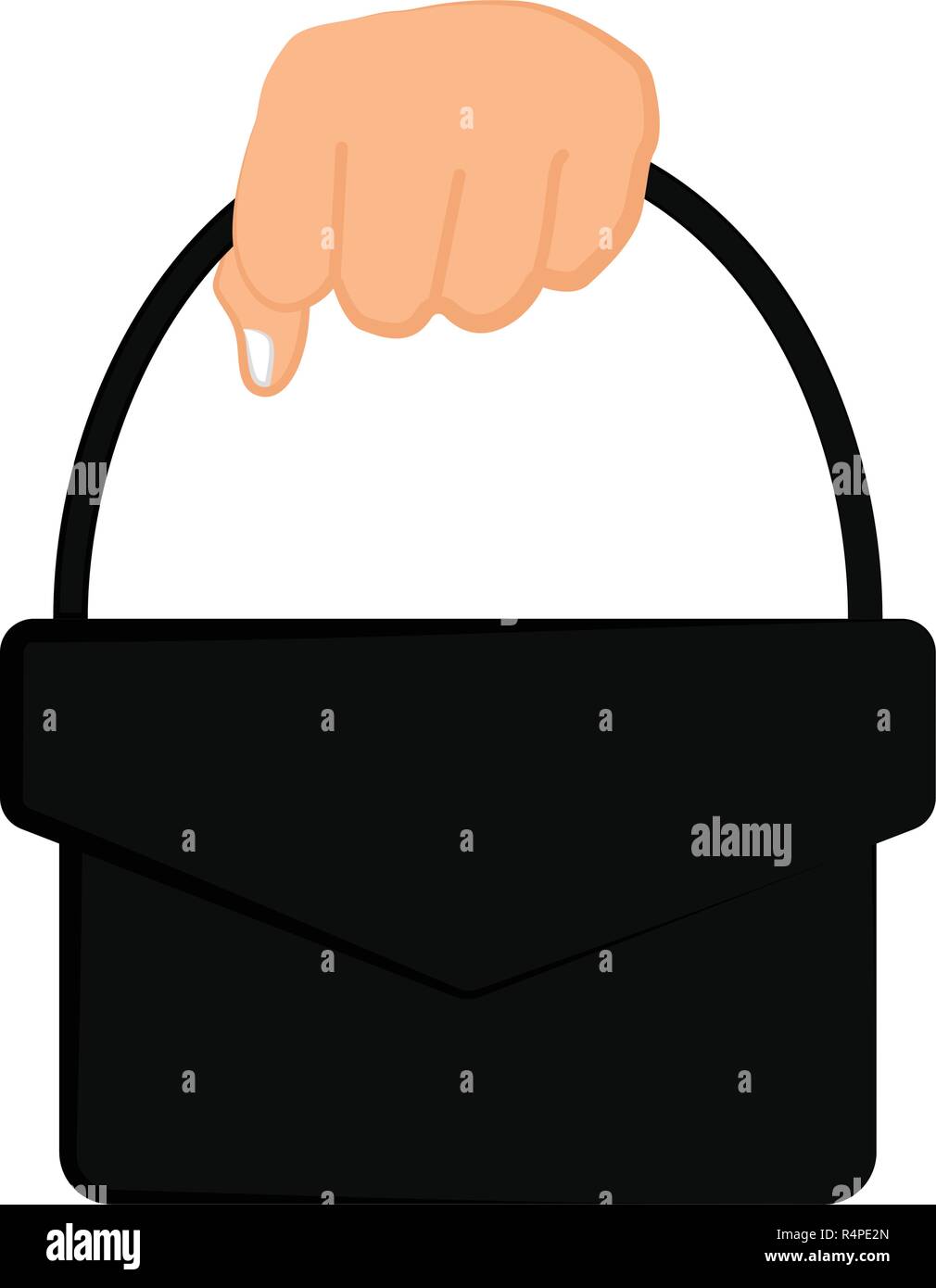 Hand holding a bucket Stock Vector Image & Art - Alamy