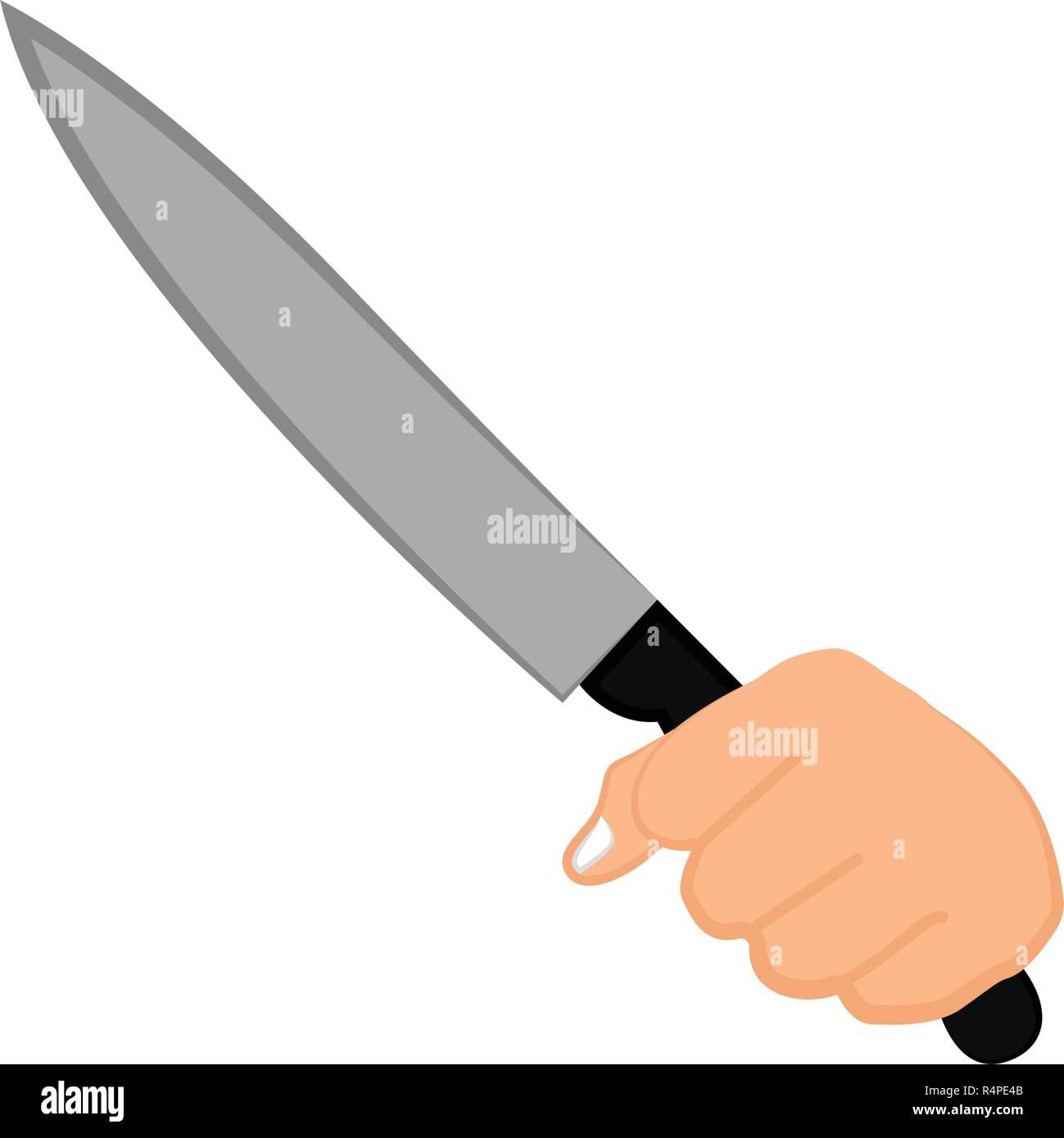 Hand holding a knife Stock Vector Image & Art - Alamy