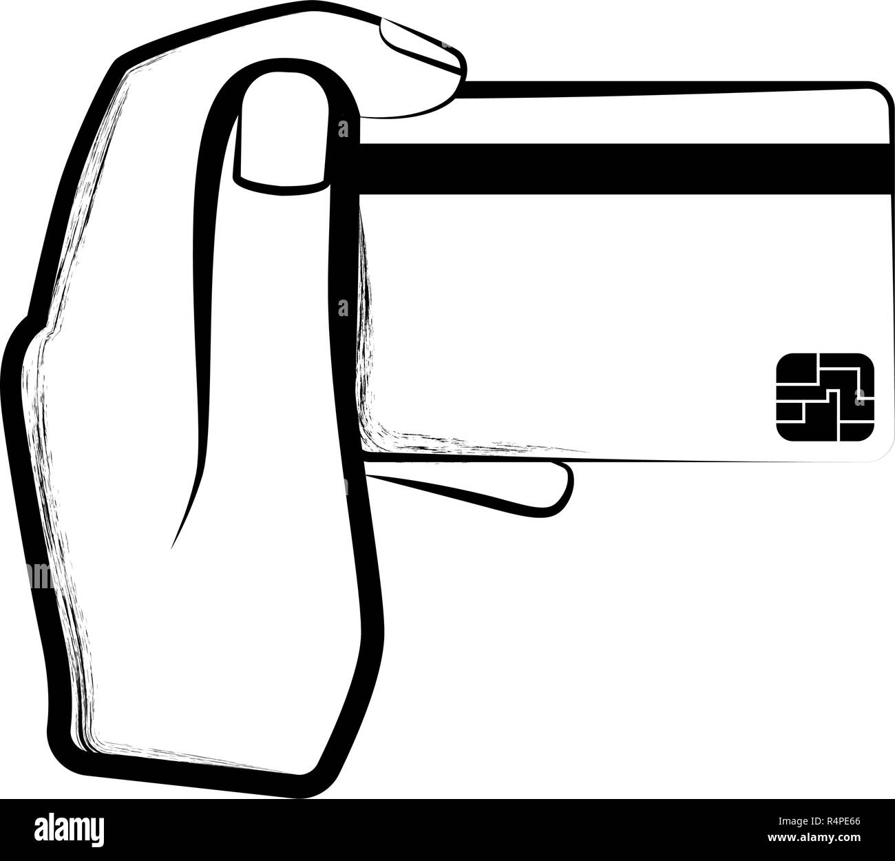 Giving credit card Stock Vector Images - Alamy