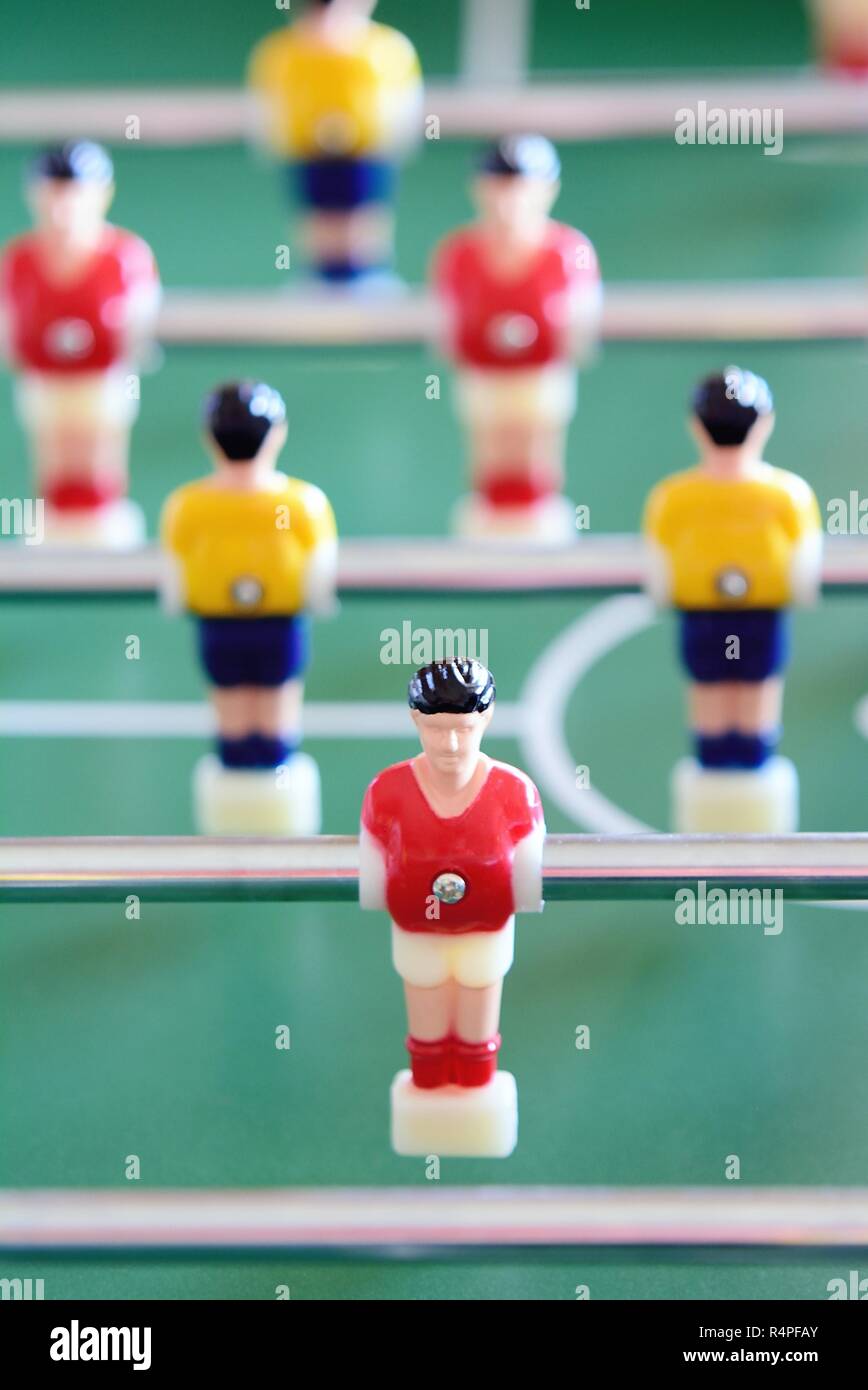 Table soccer game played hi-res stock photography and images - Alamy