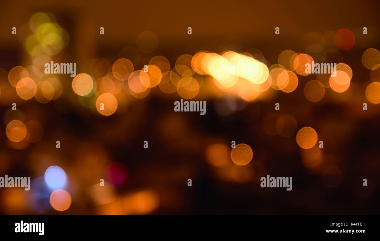 Defocused night city lights Stock Photo - Alamy