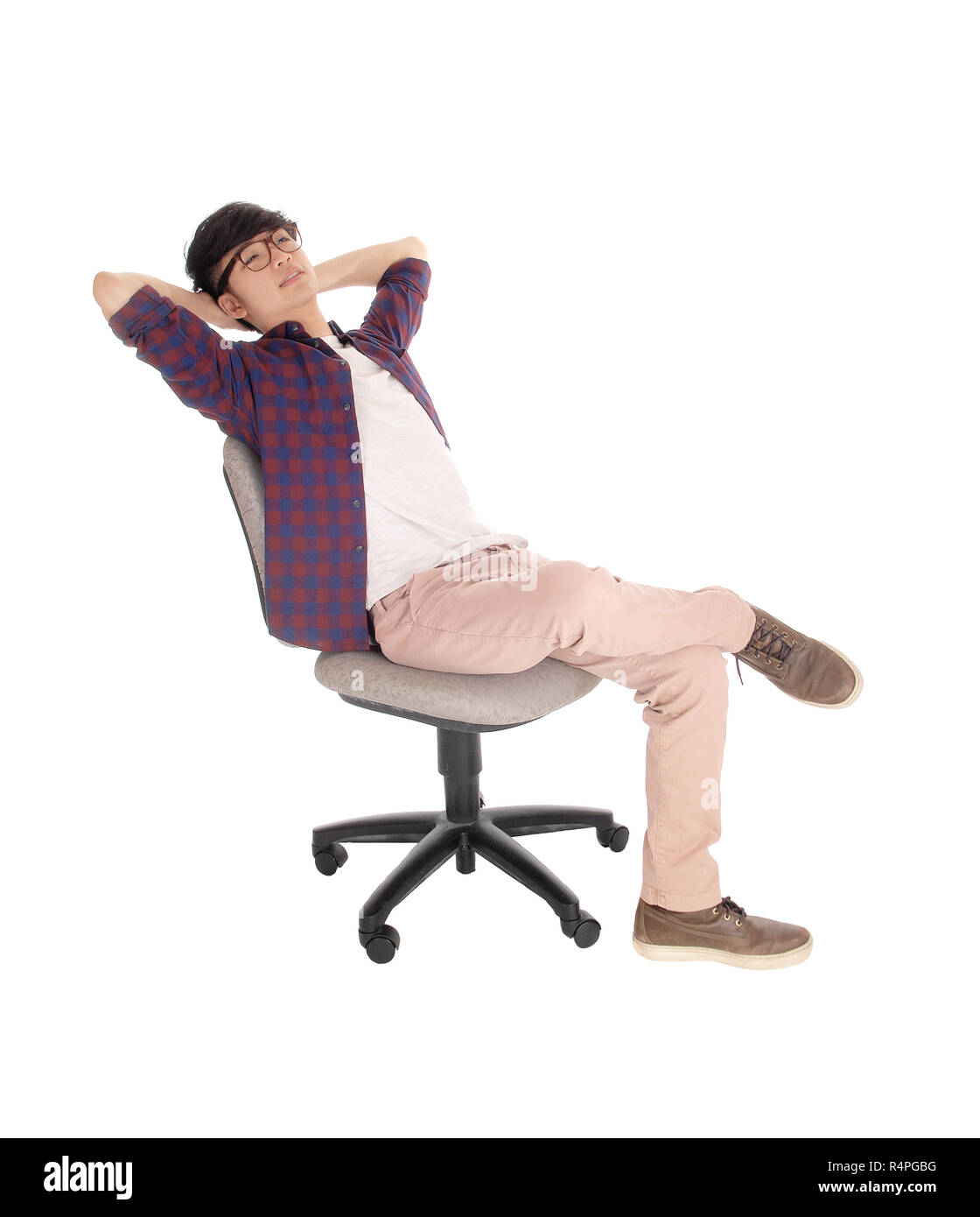 Happy laughing teenager student Cut Out Stock Images & Pictures - Alamy