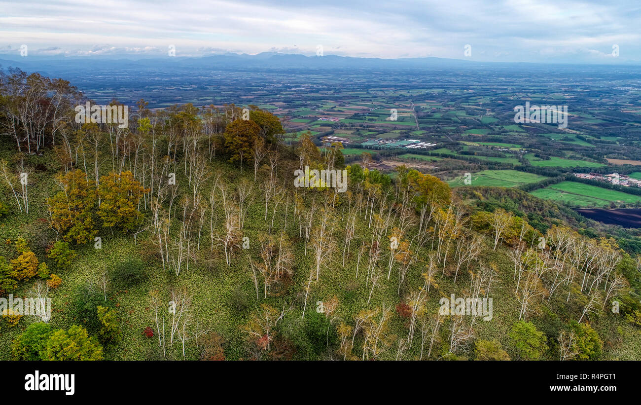 Aerial Photography of Tokachi, Hokkaido, Japan Stock Photo - Alamy