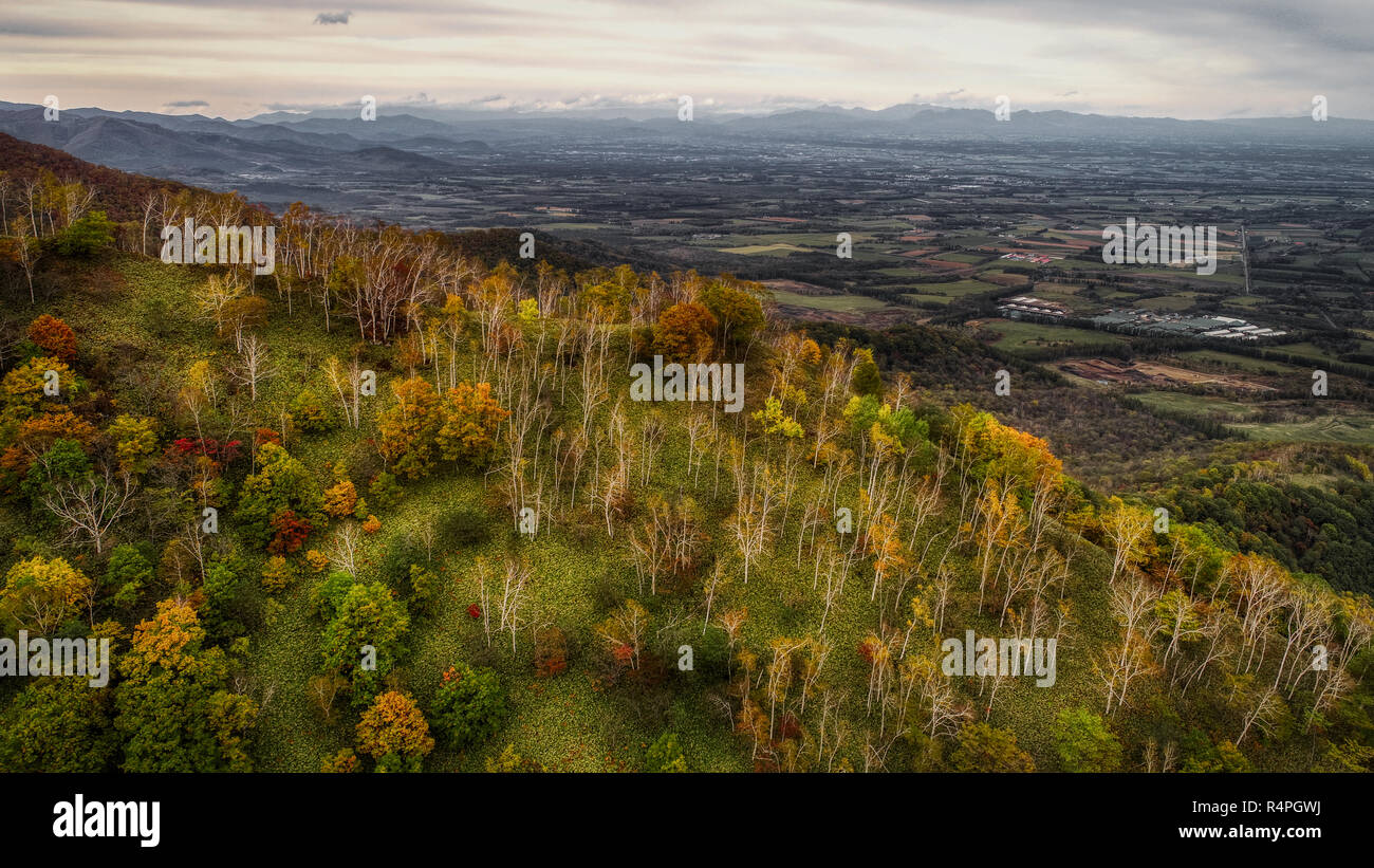 Aerial Photography of Tokachi, Hokkaido, Japan Stock Photo - Alamy