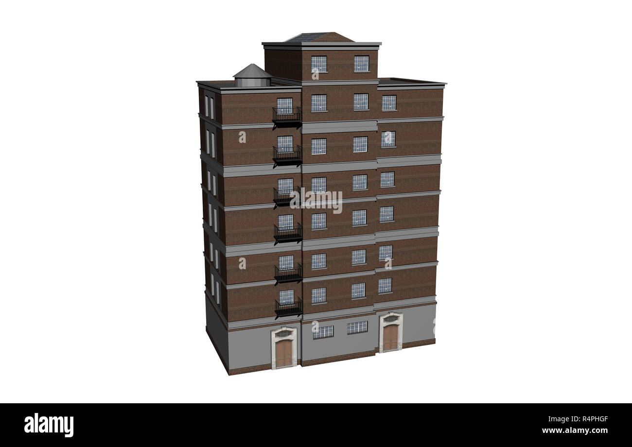 Multi storey block Cut Out Stock Images & Pictures - Alamy