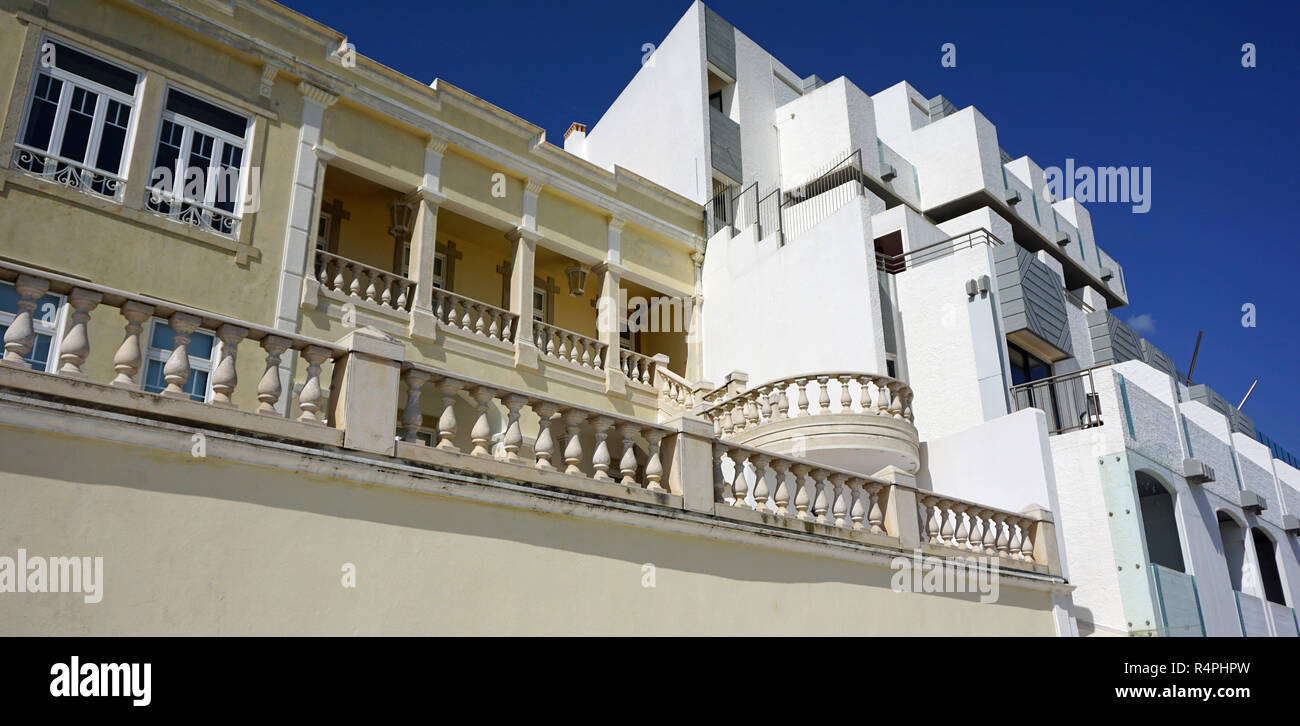 houses in albufeira Stock Photo - Alamy