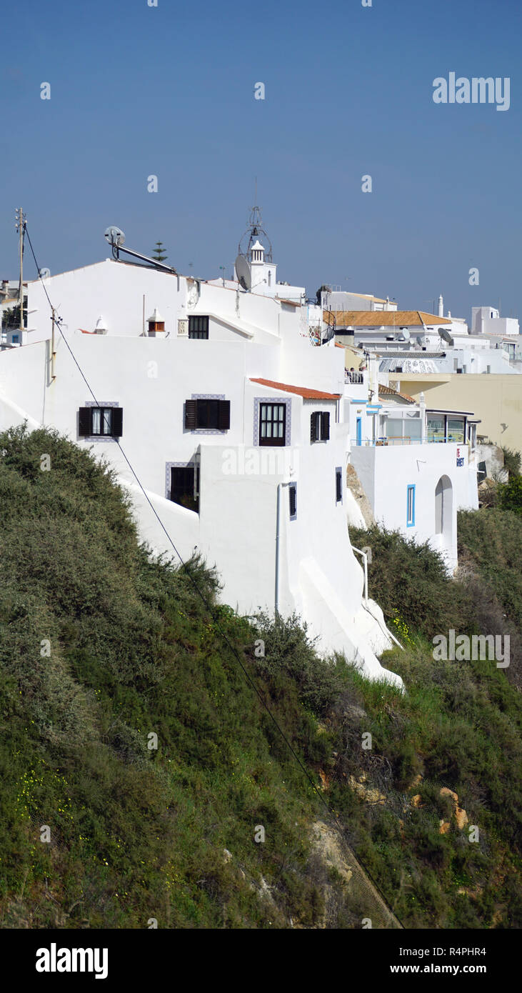houses in albufeira Stock Photo - Alamy