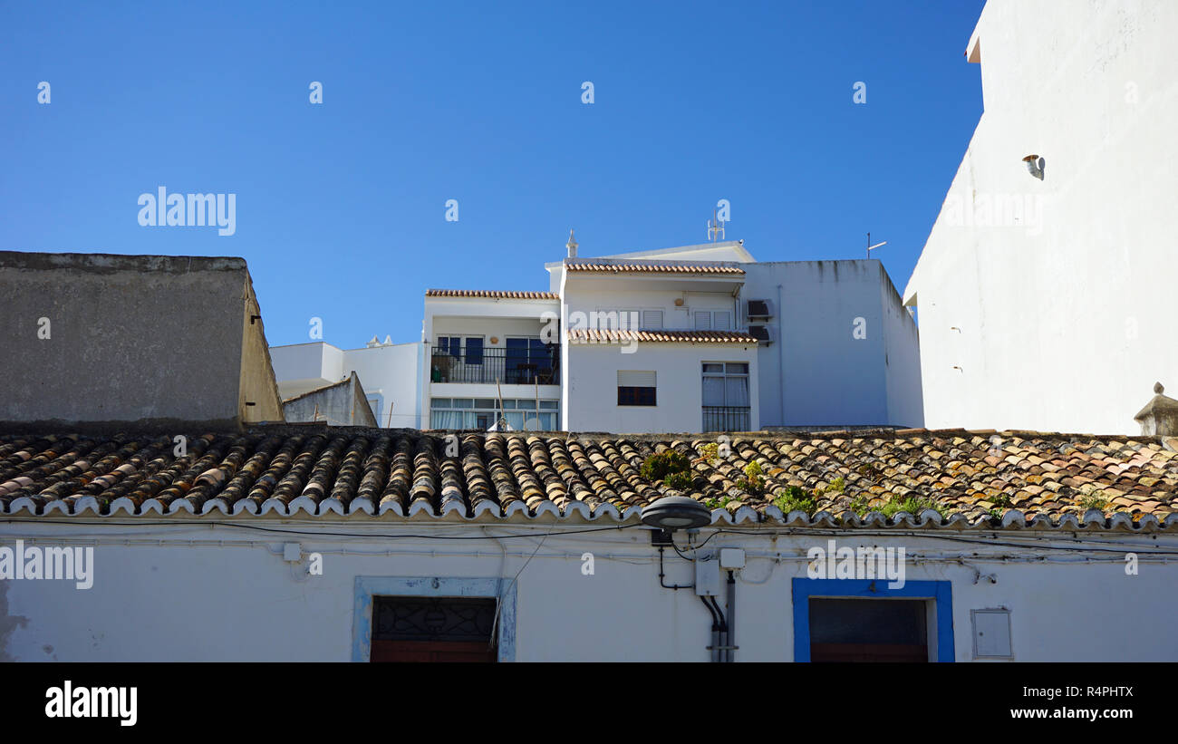 houses in albufeira Stock Photo - Alamy
