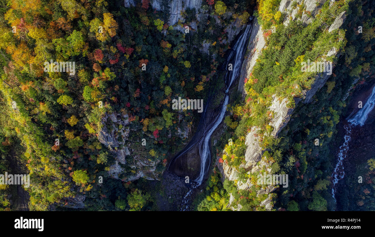 Aerial Photography of Waterfall Stock Photo - Alamy