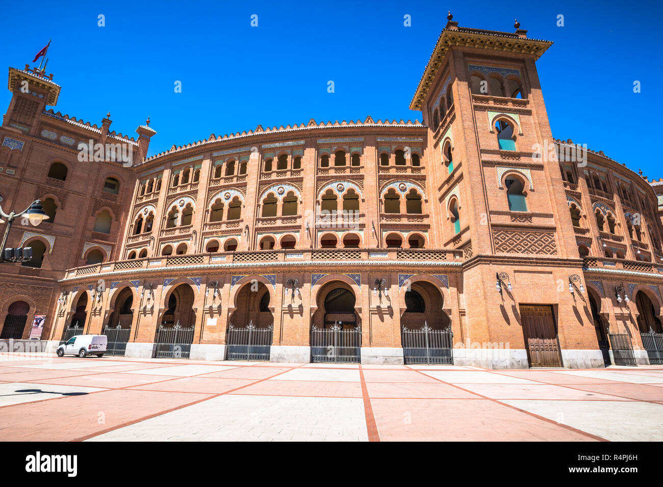 madrid. famous bullfighting arena in madrid. touristic attraction in ...
