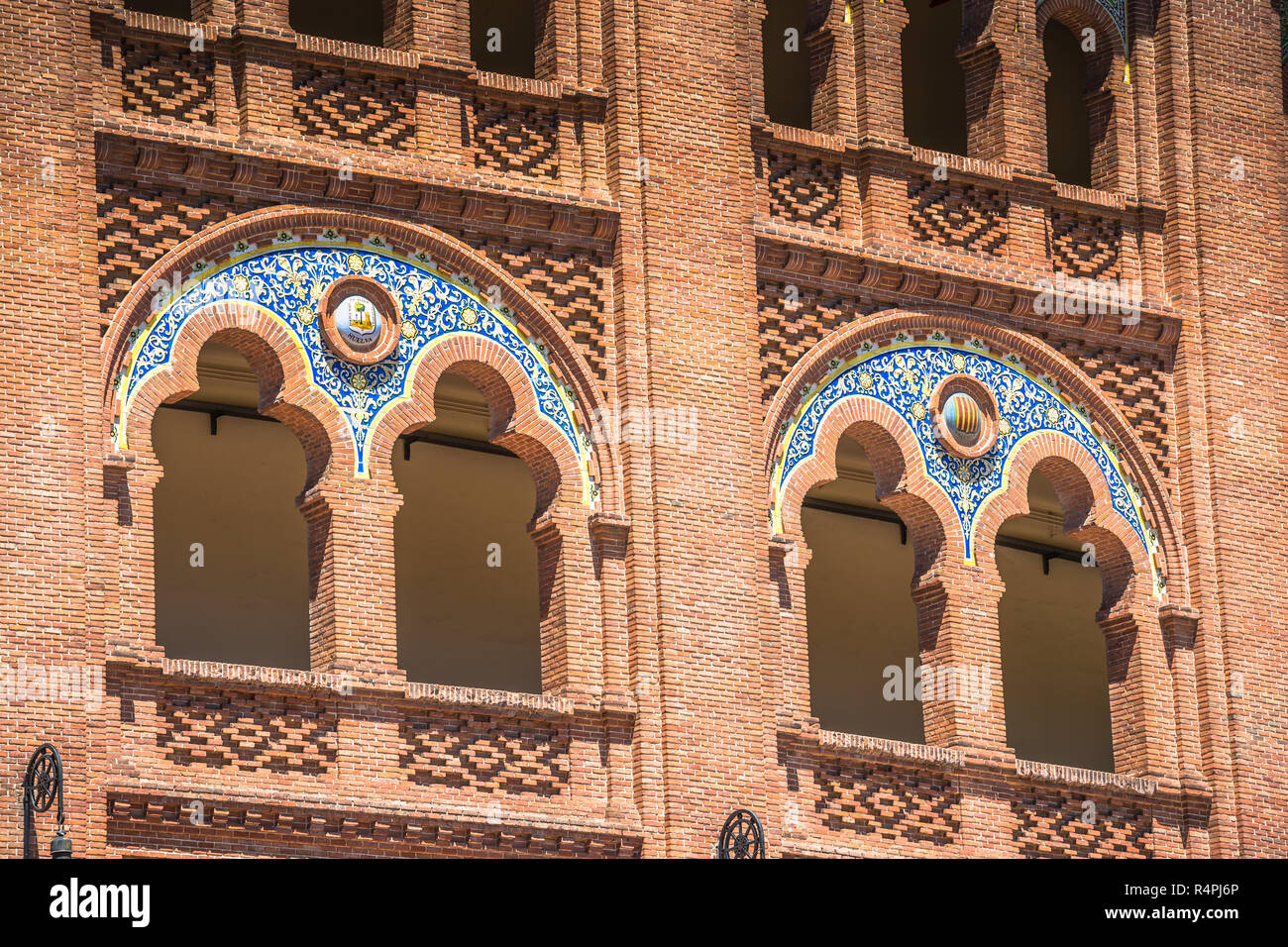 madrid. famous bullfighting arena in madrid. touristic attraction in ...