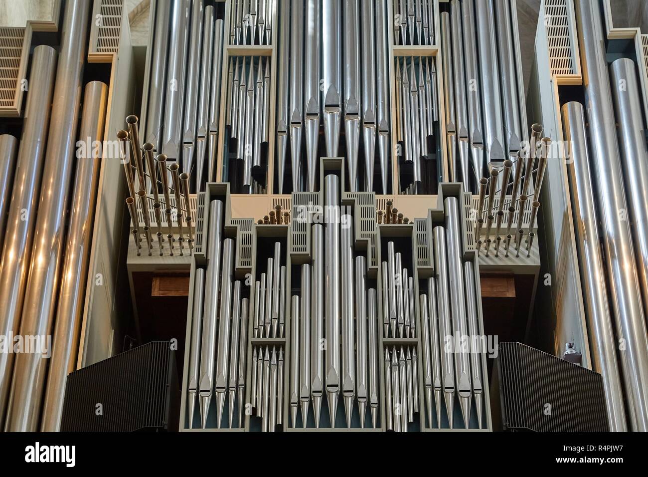 Church organ pipes Stock Photo - Alamy